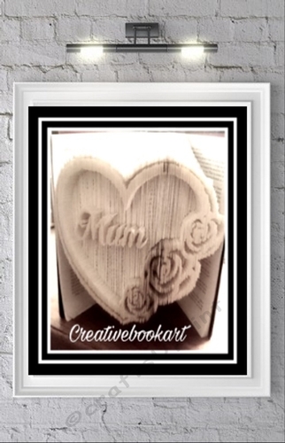 ROSE HEART MUM BOOK FOLDING PATTERN - CUP857258_83061 | Craftsuprint