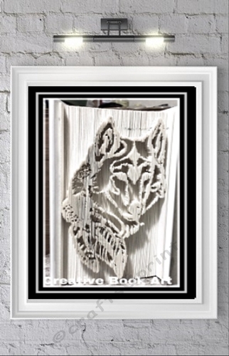 WOLF DREAMCATCHER BOOK FOLDING PATTERN - CUP912267_83061 | Craftsuprint
