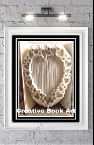 HEART SHAPE FRAME OF HEARTS BOOK FOLDING PATTERN - CUP969923_83061 ...
