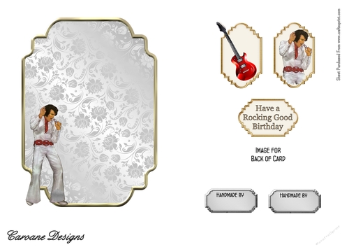 Matching insert for the design sheet - Elvis The Legend - CUP1110894 ...