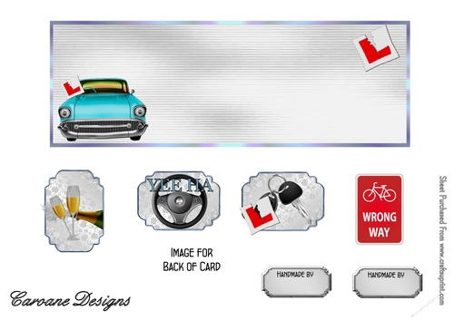 Matching blank insert for the design sheet - Large DL Topper 9 ...