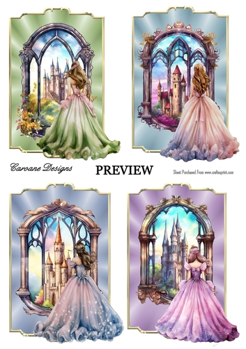 Castle Windows Bumper Kit 26 - 10 sheets, Card fronts, decoupage ...