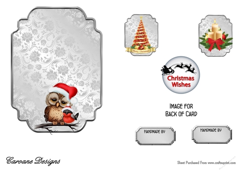 Matching insert sheet for the design sheet - Baby Owl and Friend ...