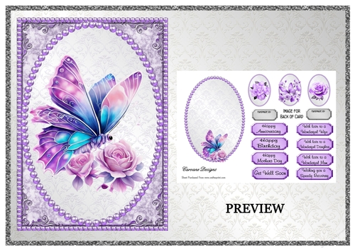 Flowers and Butterflies 4 - 2 Page mini kit. - CUP1302863_21555 ...