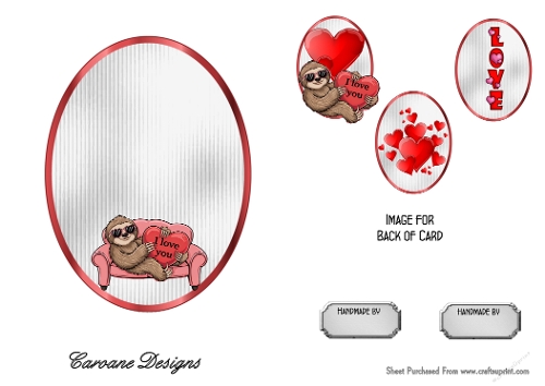 Matching insert sheet for the design sheet - Funny Valentines 2 ...