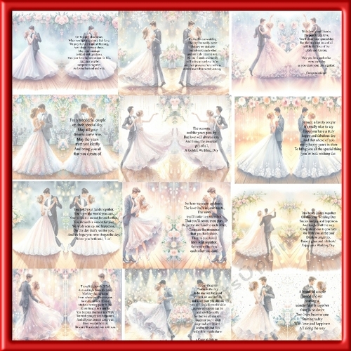 Wedding inserts size A5 - CUP1282605_118 | Craftsuprint
