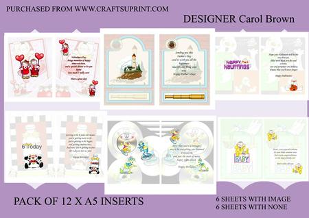 Cute Children Inserts Pack 2 - CUP183929_118 | Craftsuprint