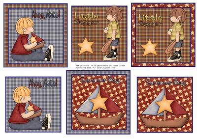 3 Cute Boy Toppers - CUP248966_118 | Craftsuprint