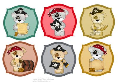 Cute Pirate Toppers - CUP269931_118 | Craftsuprint
