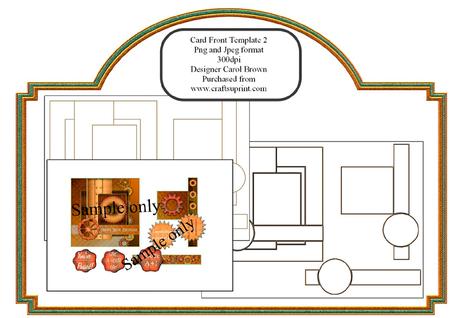 Card Front Template#2 - CUP290497_118 | Craftsuprint