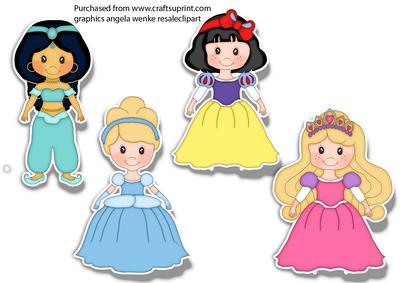 Princess Cutout Stickers#13 - CUP363154_118 | Craftsuprint