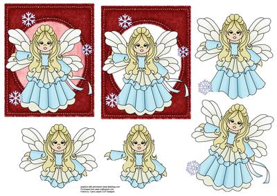 Snow Flake Angel#1 - CUP376236_118 | Craftsuprint