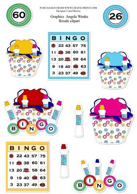 Bingo Cutout Stickers#26 - CUP395363_118 | Craftsuprint