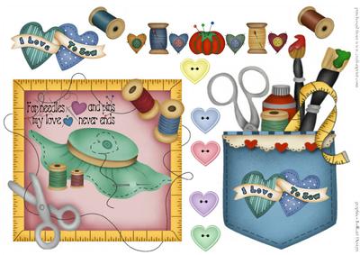 2 Lovely Sewing Toppers - CUP46723_118 | Craftsuprint