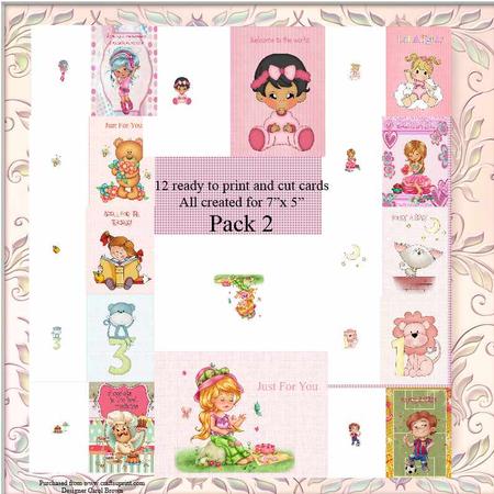 Ready Made Cards Pack #2 - CUP612073_118 | Craftsuprint