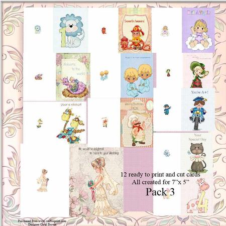 Ready Made Cards Pack#3 - CUP612205_118 | Craftsuprint