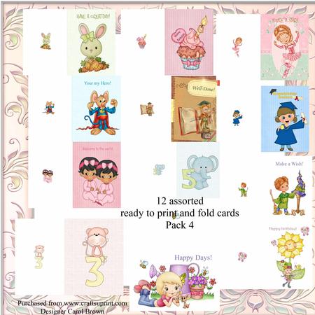 Ready Made Cards Pack#4 - CUP612352_118 | Craftsuprint