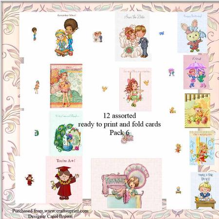 Ready Made Cards Pack#7 - CUP613887_118 | Craftsuprint