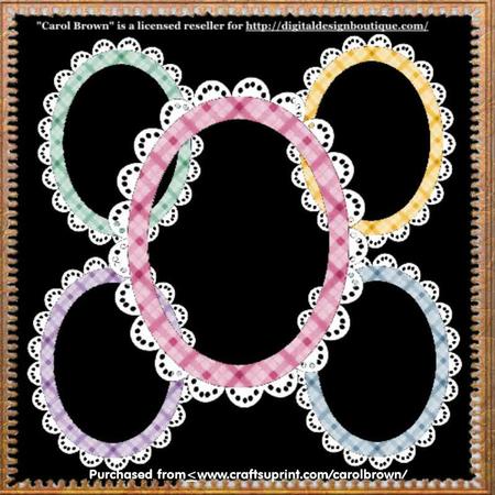 Pastel Oval Frames Plaid - CUP639439_118 | Craftsuprint