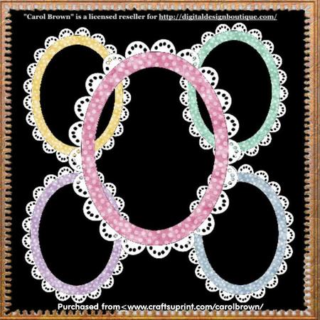 Pastel Oval Frames Dotty - CUP639441_118 | Craftsuprint