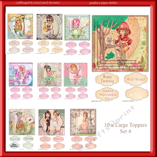 Bumper kit of 10 large card fronts#set 4 - CUP861595_118 | Craftsuprint