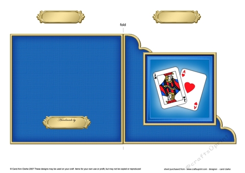 Playing Cards Quick Cut and Fold Corner Card - CUP1018051_359 ...