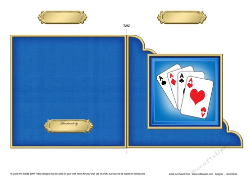 Playing Cards Quick Cut and Fold Corner Card - CUP1018052_359 ...