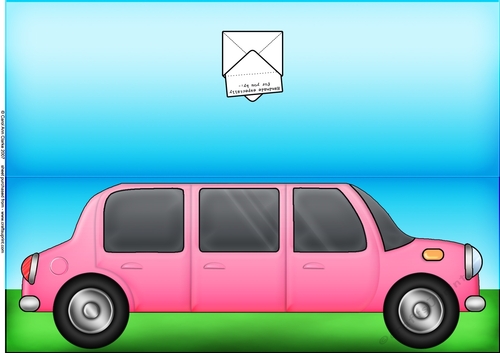 Large DL stretch limo quick Cut and Fold Card - CUP1022751_359 ...