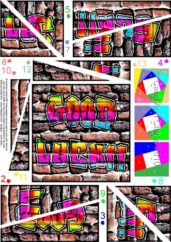 Good Luck!! - Graffiti Twisted Spiral Side Stacker - CUP1022926_359 ...