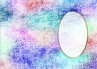 Washed Out Flowers Card Front or Insert - CUP105629_359 | Craftsuprint