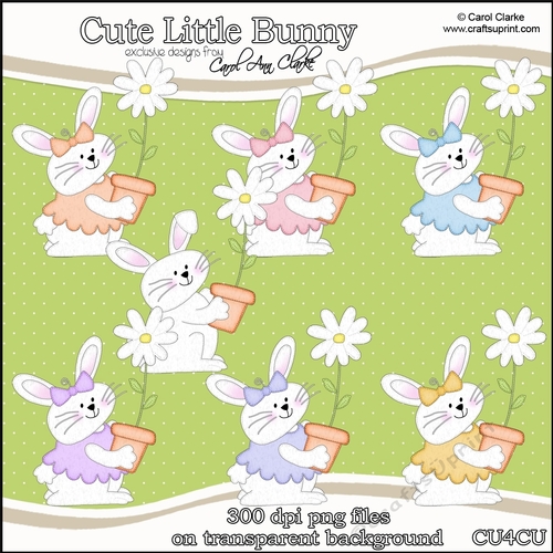 Cute Little Bunny - CU4CU Digital Clip Art Set - CUP1101642_359 ...