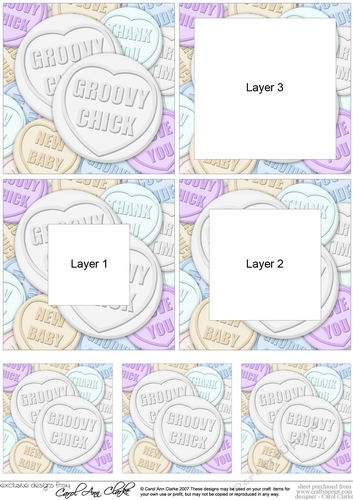 Groovy Chick Sweet Heart - Tunnel Topper - CUP1106806_359 | Craftsuprint