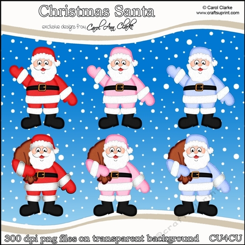 Christmas Santa - CU4CU Digital Clip Art Set - CUP1107795_359 ...