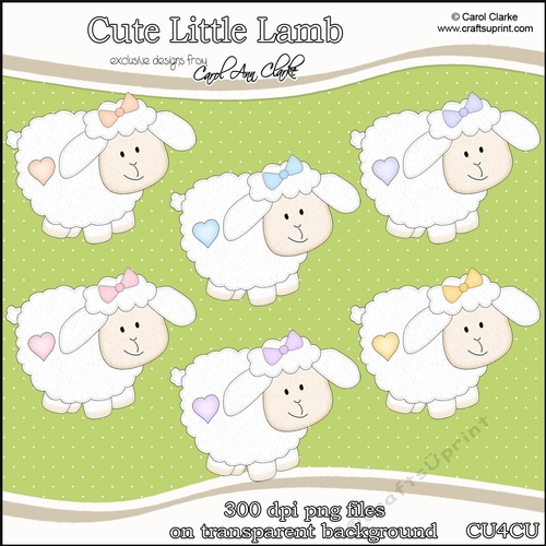 Cute Little Lamb - CU4CU Digital Clip Art Set - CUP1112462_359 ...