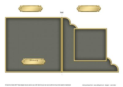 Square Cut and Fold Corner Card Plain Card Base - CUP112750_359 ...