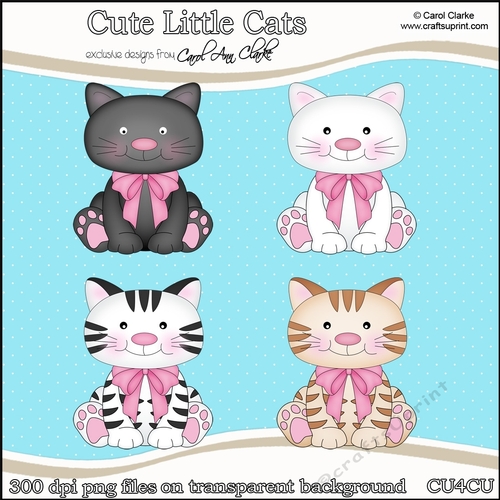 Cute Little Cats - CU4CU Digital Clip Art Set - CUP1156593_359 ...