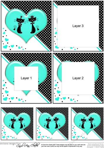 Kool Kats Purrfect Love - Tunnel Topper - CUP1172806_359 | Craftsuprint