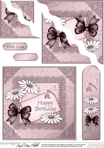 Daisies on metallic lace - Wavey Corner Stacker - CUP1174632_359 ...
