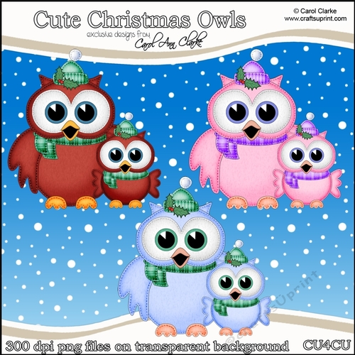 Hoot & Little Hoot Owls - CU4CU Digital Clip Art Set - CUP1178957_359 ...