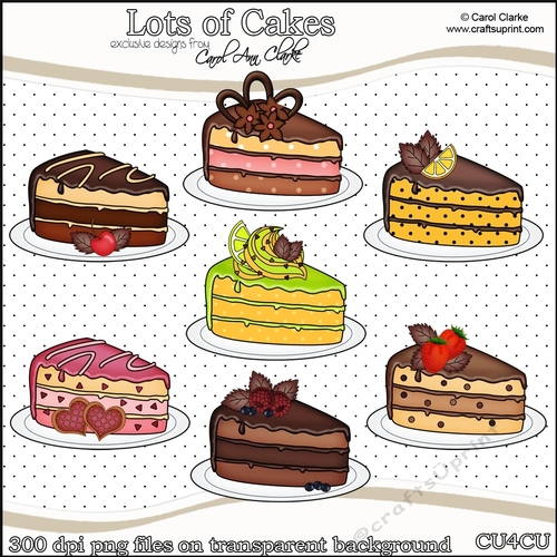 In the Kitchen - Cakes - CU4CU Digital Clip Art Set - CUP1216294_359 ...