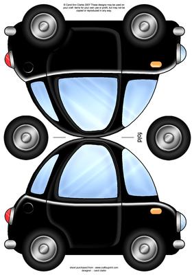 Funky Car Shaped Card - CUP143997_359 | Craftsuprint