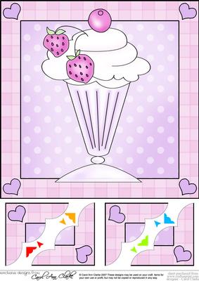 Sweet Treats - 8 x 8 Scalloped Corner Topper - CUP145400_359 | Craftsuprint
