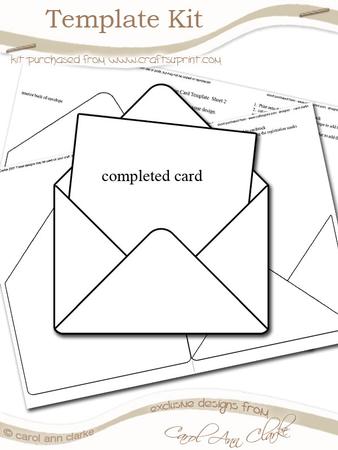 Envelope Card Template Kit - 4 Sheet Kit - CUP147859_359 | Craftsuprint