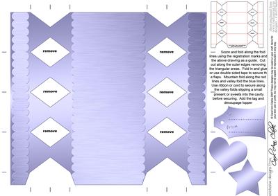 Metallic Cracker Shaped Treat or Favour Box - CUP158032_359 | Craftsuprint