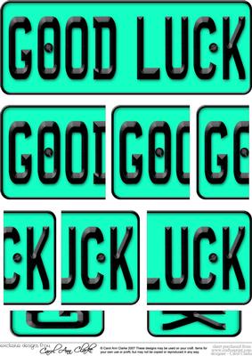 Good Luck Novelty Number Plate with Side Stacker - CUP164658_359 ...