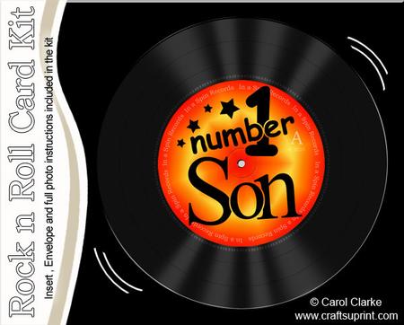 Number 1 Son Record Rock N Roll Kit, Envelope and Insert - CUP187304 ...