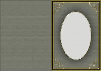 A5 'gold Metallic Frame' Card Front or Insert - CUP187506_359 ...