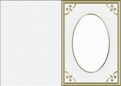 A5 'gold Metallic Frame' Card Front or Insert - CUP187513_359 ...