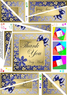 Floral Elegance Thank You Twisted Spiral Side Stacker - CUP190619_359 ...