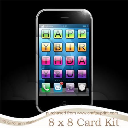 8 x 8 Smart Phone Kit with Scalloped Corners - CUP194356_359 | Craftsuprint